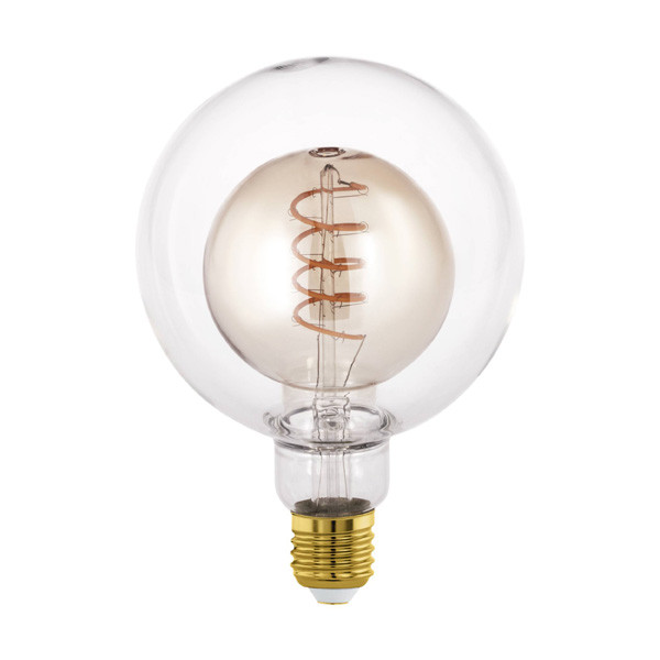 Eglo LED lamp E27 | Bol G125 | Filament | Goud | 2000K | Dimbaar 4W Eglo 123led.nl